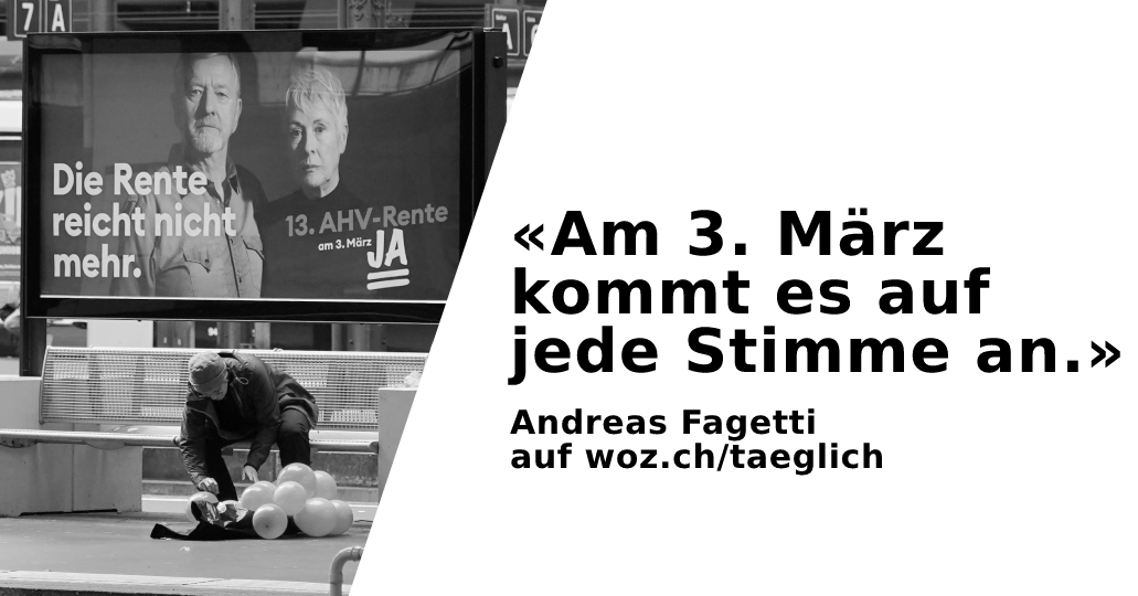 13. AHV: Ein Ja ist möglich | WOZ Die Wochenzeitung